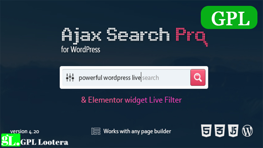 Ajax Search Pro - Live WordPress Search & Filter Plugin GPL